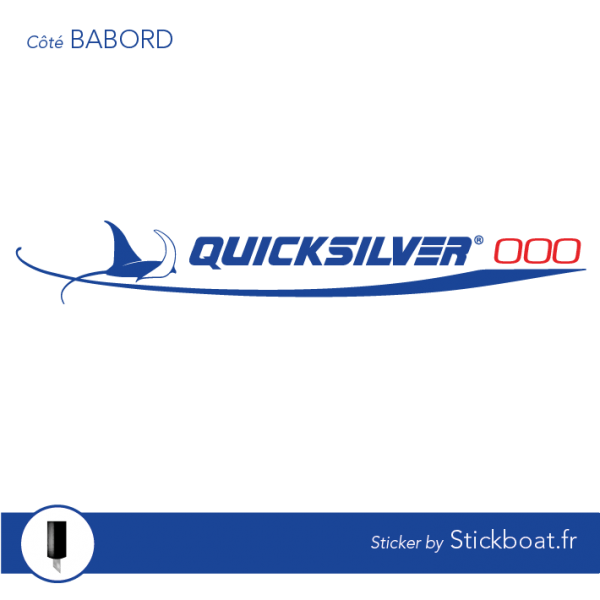 Quicksilver générique sticker et adhésif