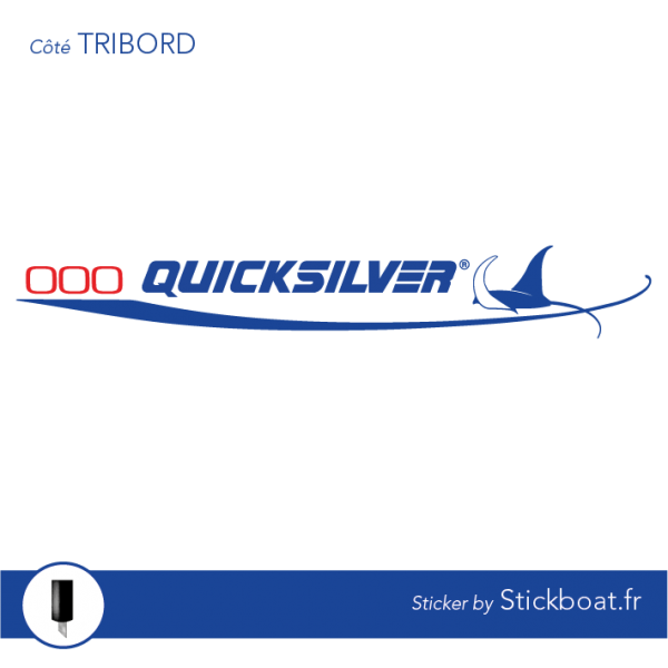 Quicksilver générique sticker et adhésif